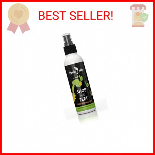 Funky Feet Foot Odor Spray - Shoe Spray Deodorizer & Odor Eliminator ...