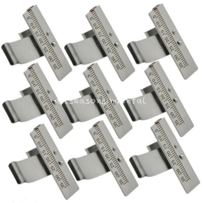 10 Pc Dental Gauge Finger Ruler Adjustable Span Measure Scale ...