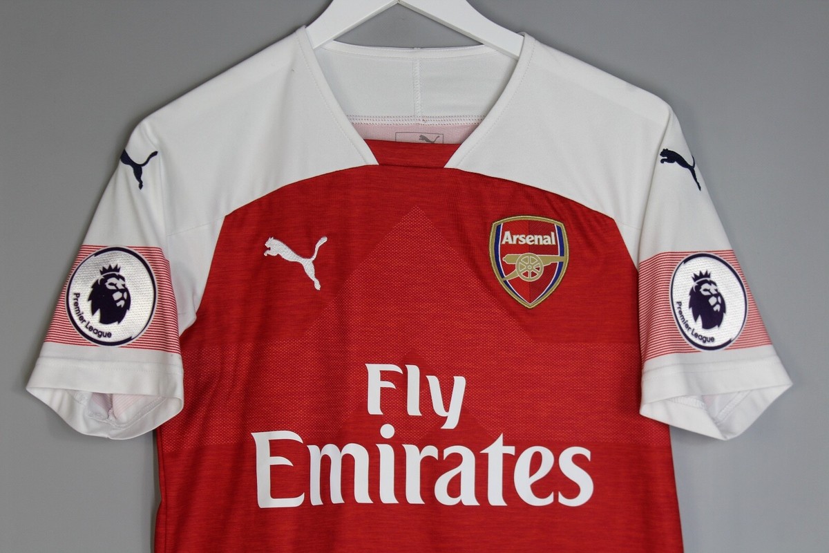 ARSENAL LONDON 2018 2019 HOME FOOTBALL SHIRT SOCCER JERSEY ARSENAL LONDON 2018 2019 HOME FOOTBALL SHIRT SOCCER JERSEY