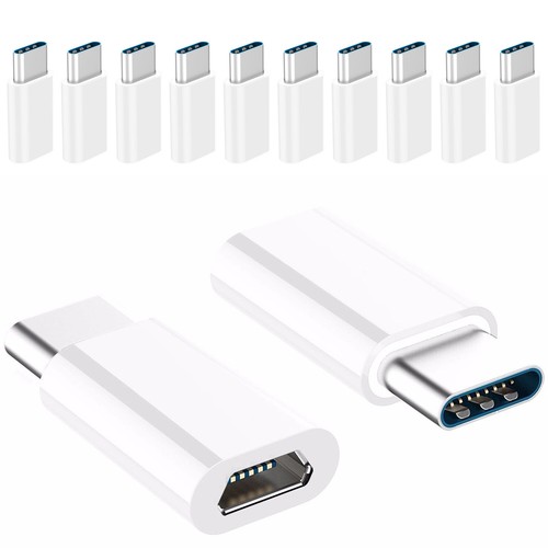 10 Pack Micro USB to Type C Adapter Converter Micro-B to USB-C ...