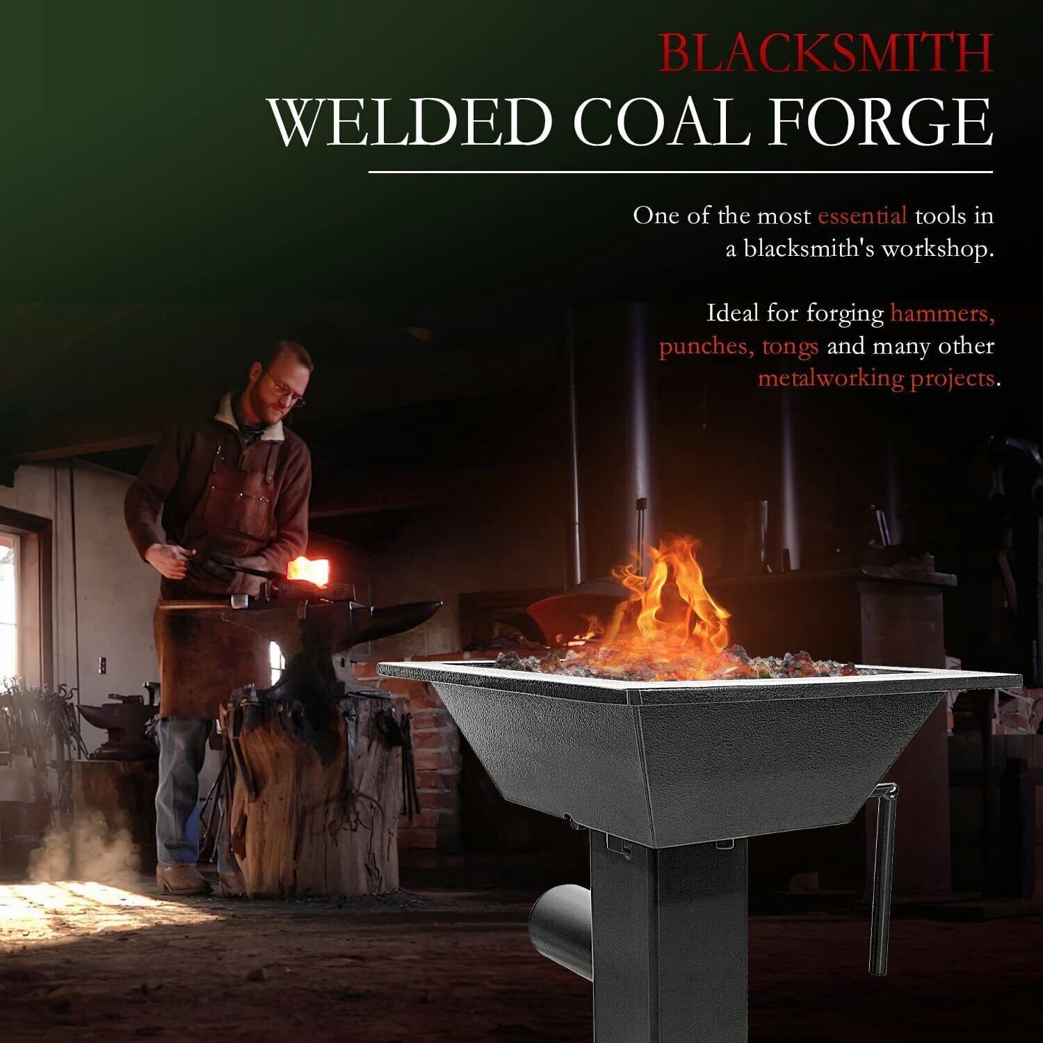 Blacksmith's Welded Coal Forge 10 X 12 Inch 2600F Rated Firepot for ...
