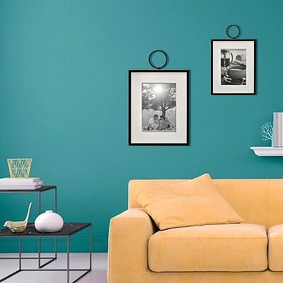 11" x 14" Matted to 8 x 10" Thin Metal with Ring Frame Black ...