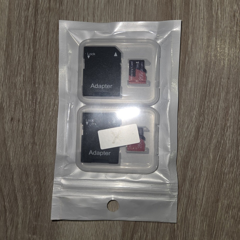 Micro SD Card 256GB x2 Class 10 UHS-I A1 with Adapter – 2-Pack | eBay UK