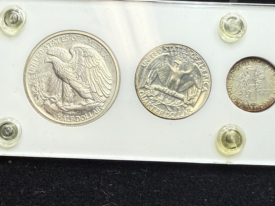 1939 US Mint Silver PROOF Set White Capital Holder | eBay