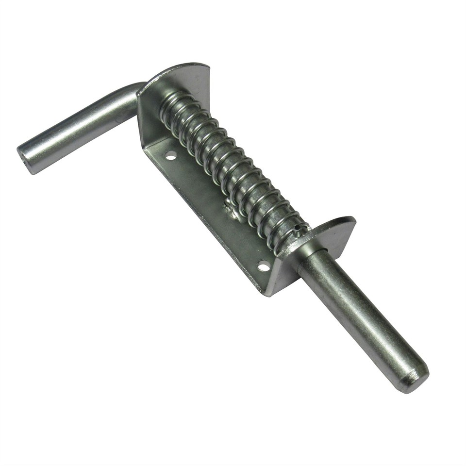 Spring Loaded Shoot Bolts X2 (Zinc Plated Drop Bolt Field Gate Stable ...