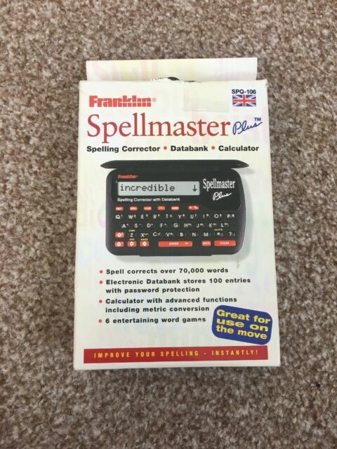 Franklin Spellmaster Plus Spelling Corrector Databank Calculator ...