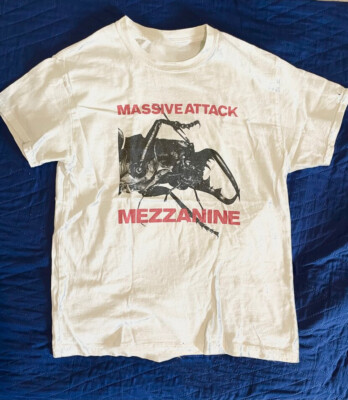 Vtg Massive Attack Band Short Sleeve Cotton White Full Size Unisex ...