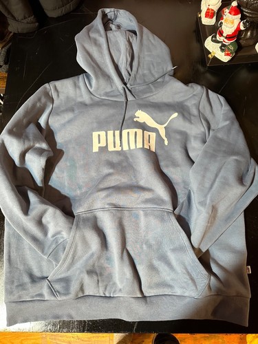 Puma Regular Fit Pullover Essentials Fleece Lined Hoodie Blue XXL | eBay
