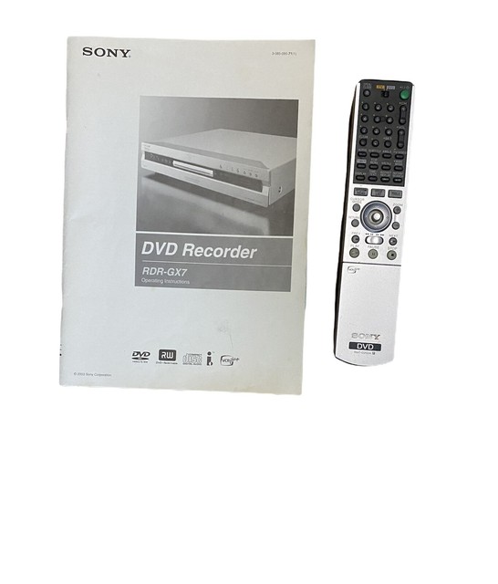 Sony RDR-GX7 DVD Recorder for sale online | eBay