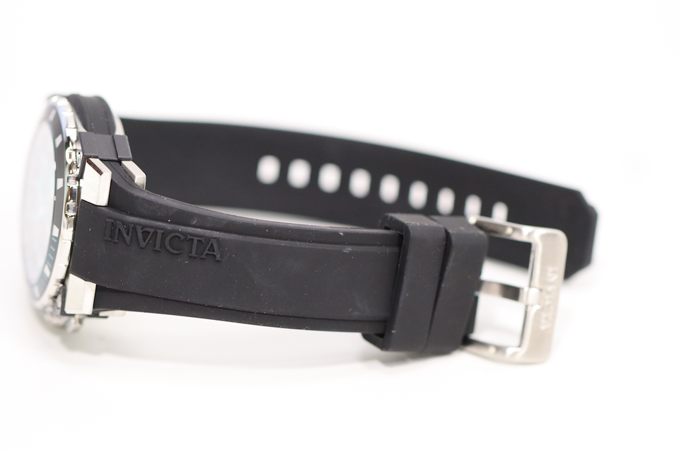 Invicta Men's S1 Rally Quartz 100m Stainless Steel/Black Silicone Watch ...