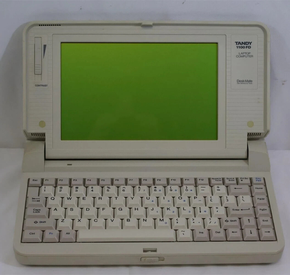 Tandy 1100 FD Vintage Notebook Laptop Computer Japan BIOS Start not ...