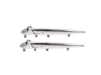 Boot Trunk Lid Hinges Set Chrome Plated 10" Fit For Morris & Vintage ...