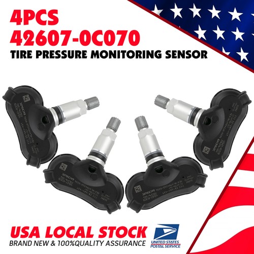 4 x 42607-0C070 TPMS Tire Pressure Sensors For Toyota Sienna 2006-2014 ...