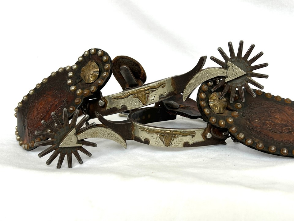 L & M vintage western. cowboy collectable spurs with maker's mark | eBay