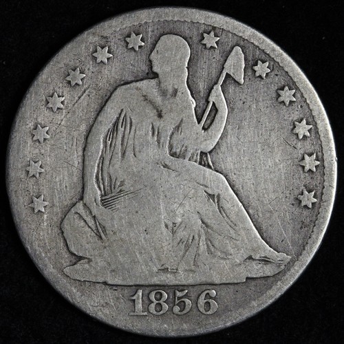 1856 Seated Liberty Silver Half Dollar VG E364 SVHE | eBay