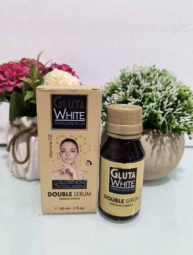 Gluta White Double SERUM Wiith Glutathione & Collagen 60ml Expires 07/ ...