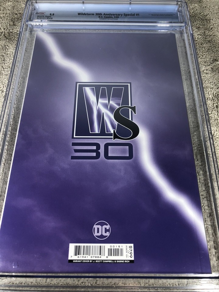 Wildstorm 30th Anniversary Special 1 CGC 9.9 Campbell Gen 13 Variant up ...