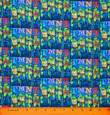 Teenage Mutant Ninja Turtles Fabric - HALF YARD - 100% Cotton ...