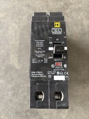 Square D EDB24030 30A 277V Main Breaker | eBay