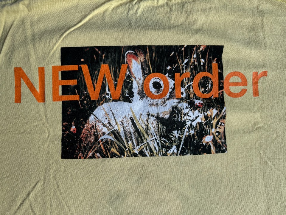 PLEASURES x NEW ORDER GUILT SIZE YELLOW MEDIUM *RARE* | eBay