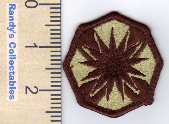 Authentic US Army 13th Corps Supt Com'd COSCOM DCU Desert Sew On ...