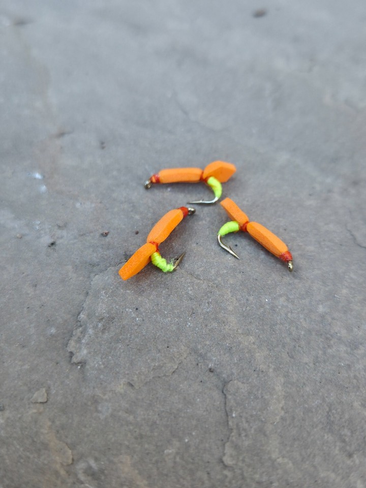 3 x Floating Fry Fly Fishing Dry Trout Flies | eBay UK