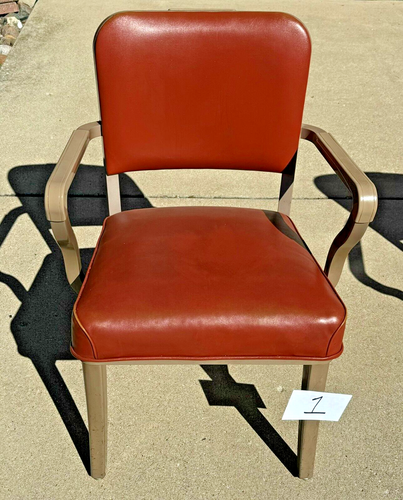 Vintage Steelcase "Tanker" Armchair-Upholstered Vinyl, Chair #1 of 4 ...