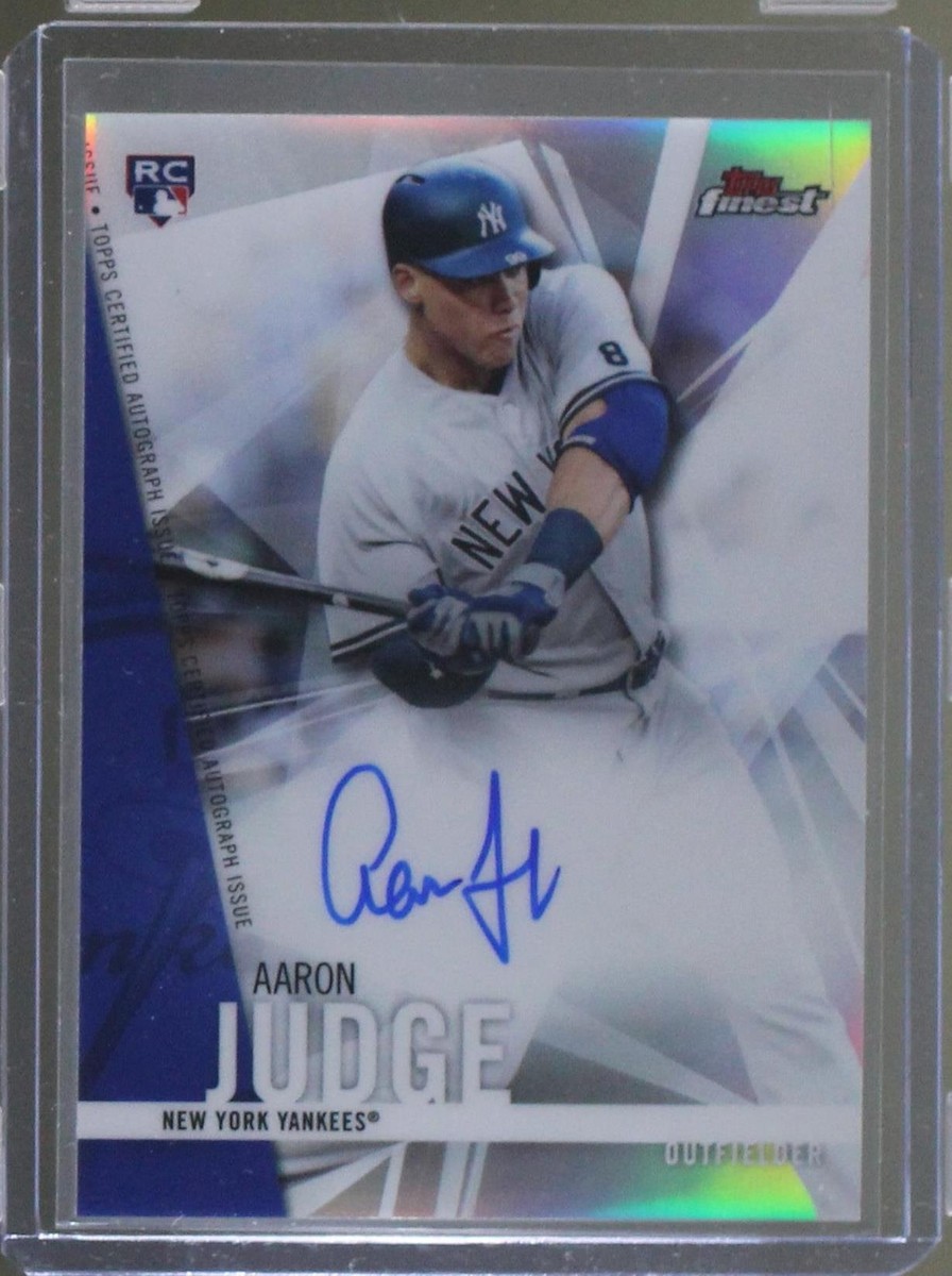 2017 Topps Finest - Autographs #FA-AJ Aaron Judge (AU, RC) for sale ...