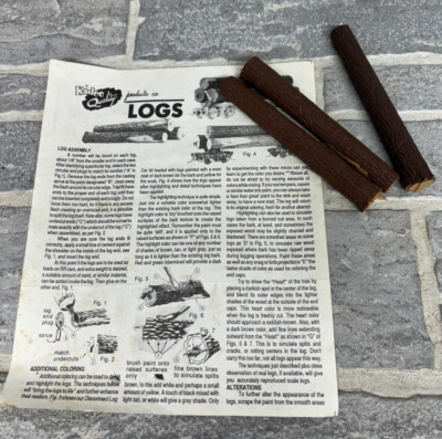 Kadee HO Logs Lot of 3 Plastic Logs with Instructions for resizing or ...
