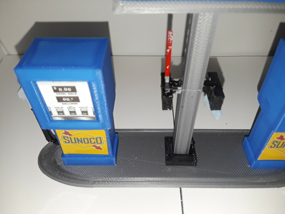 1:24 /1:25 Scale Sunoco 70s Gas Pumps with island for Dioramas | eBay