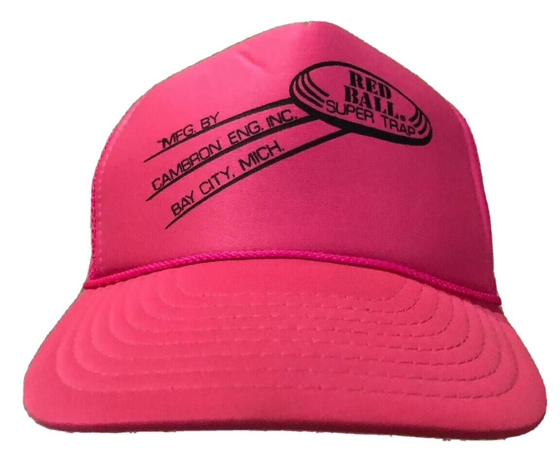 Red Ball Super Trap Cambron Engineering vtg Skeet Sporting Clays Hat ...