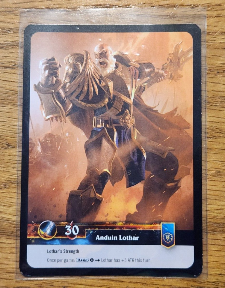 World of Warcraft TCG: Timewalkers Anduin Lothar Foil Hero Card | eBay