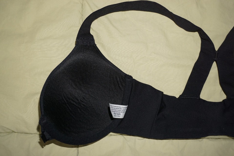 Spanx Bra-llelujah! RN 112121 Front Closure Full Coverage Black Bra ...