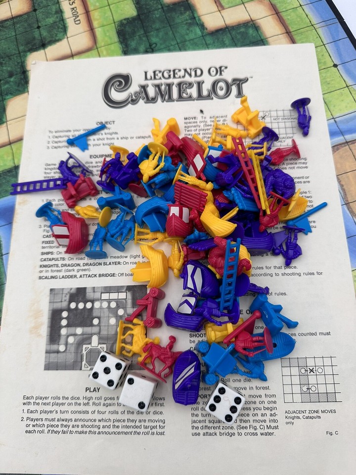 Legend Of Camelot Board Game by Holye 1987 - 100% Complete = BOX ...