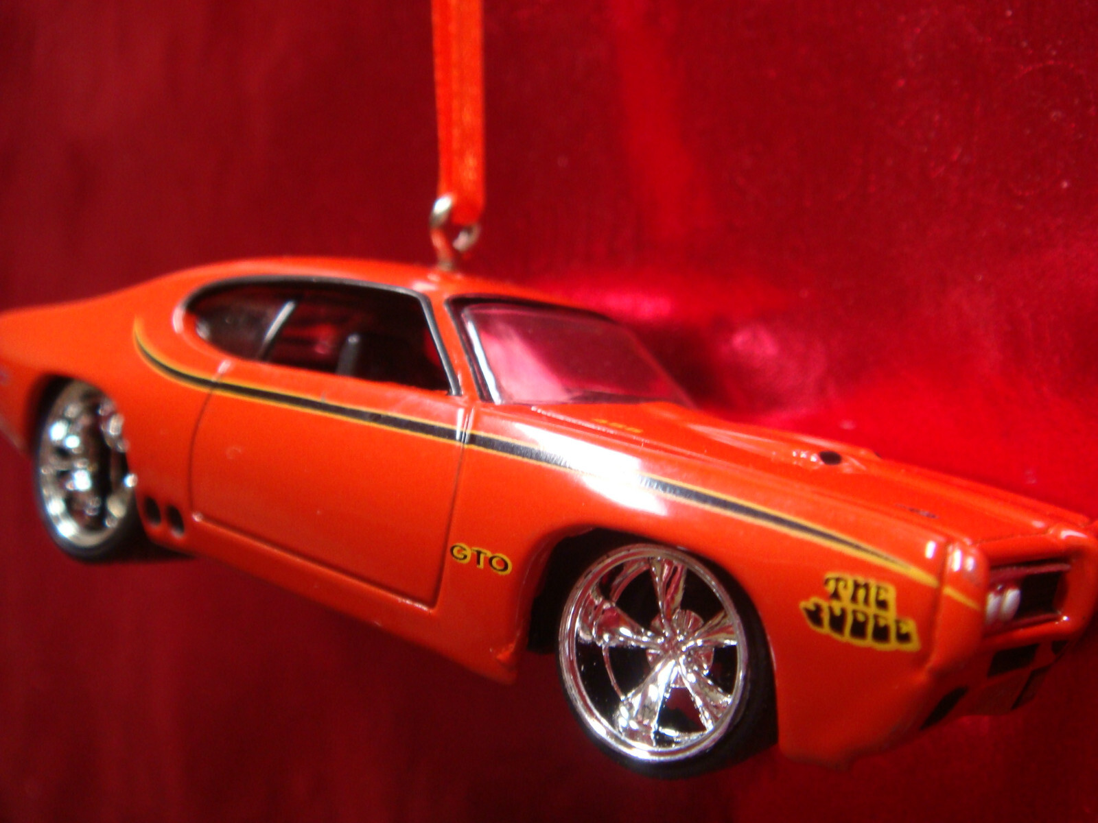 1969 PONTIAC GTO 69' JUDGE MUSCLE CAR ORANGE CHRISTMAS TREE ORNAMENT | eBay
