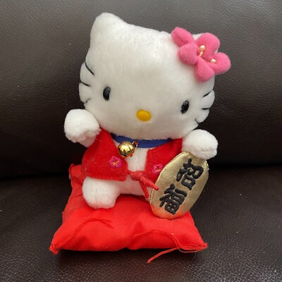 Hello Kitty Lucky Cat Meneki Plush - Made in Japan | eBay