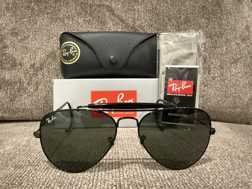Ray-Ban Outdoorsman RB3030 L9500 Classic Green G-15 Lens with Black ...
