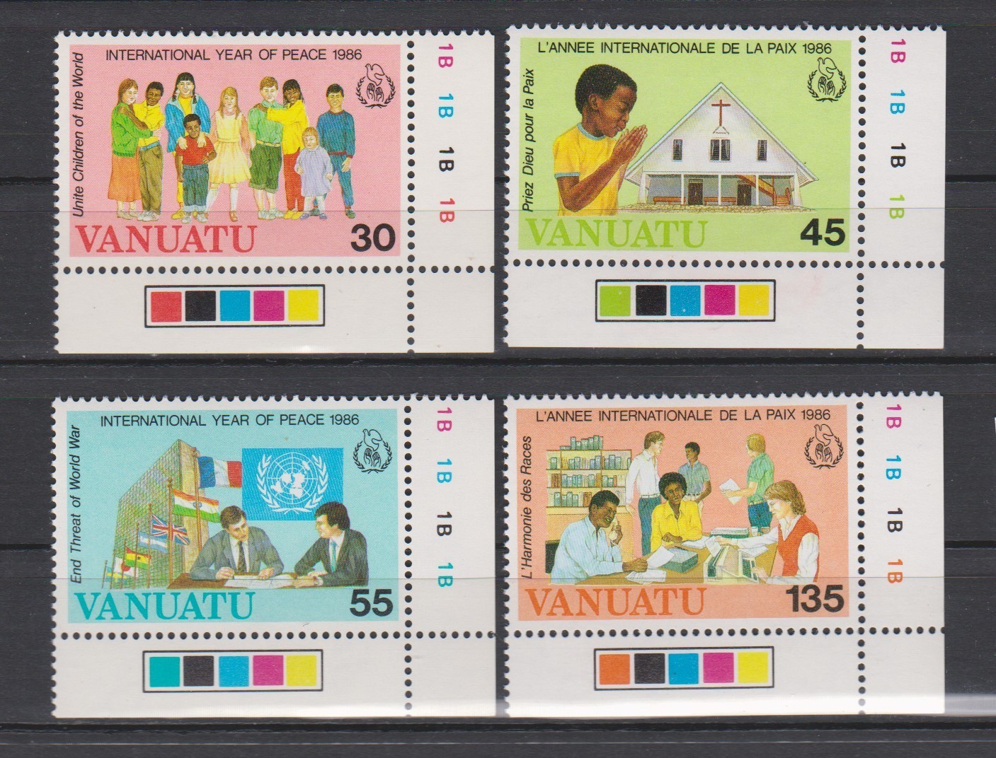 VANUATU 1986 YT 751 / 754 N** ANNEE INTERNATIONALE DE LA PAIX | eBay
