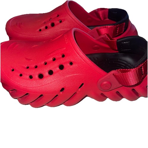 Crocs Echo Clogs Kids Shoes Varsity Red Junior Size J4 Women’s 6 | eBay