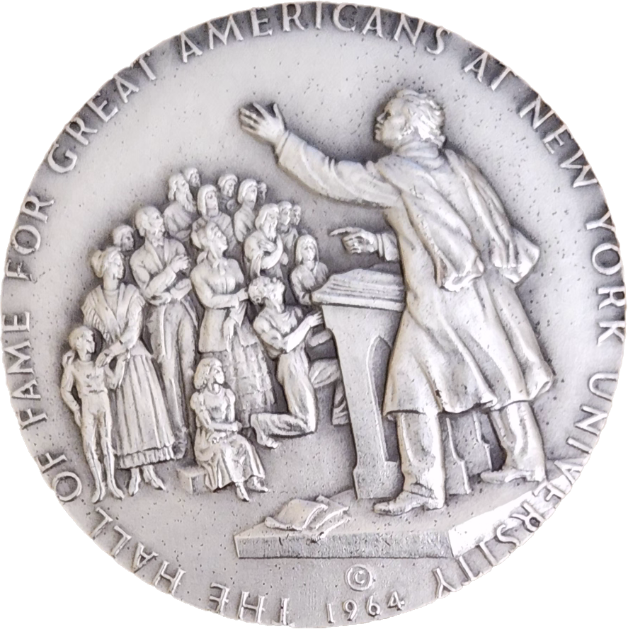 1964 HENRY BEECHER Hall of Great Americans 1.9 oz .999 Silver MEDALLIC ...