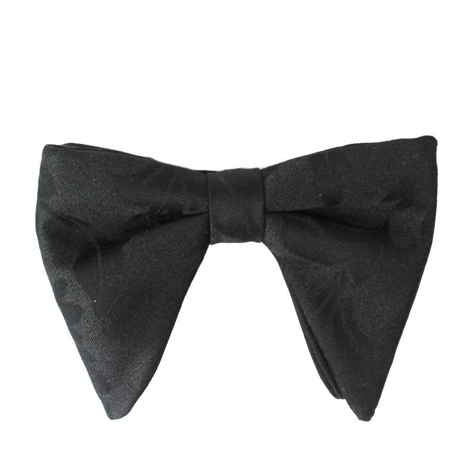Oversized Big Bow Tie Velvet Satin Floral Pre-Tied Handmade Formal ...