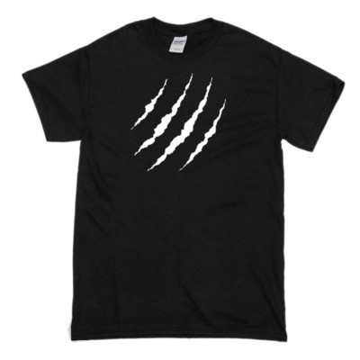 Claws scratches claw t-shirt t shirt tshirt short sleeve 100% cotton ...