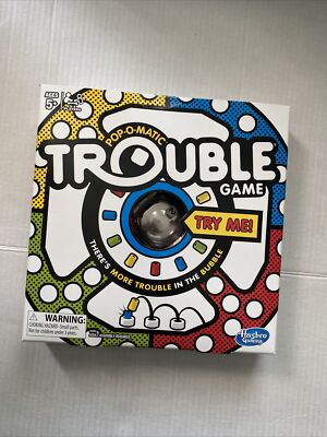Pop-O-Matic Trouble Board Game for Kids Ages 5 and Up 2-4 Players ...