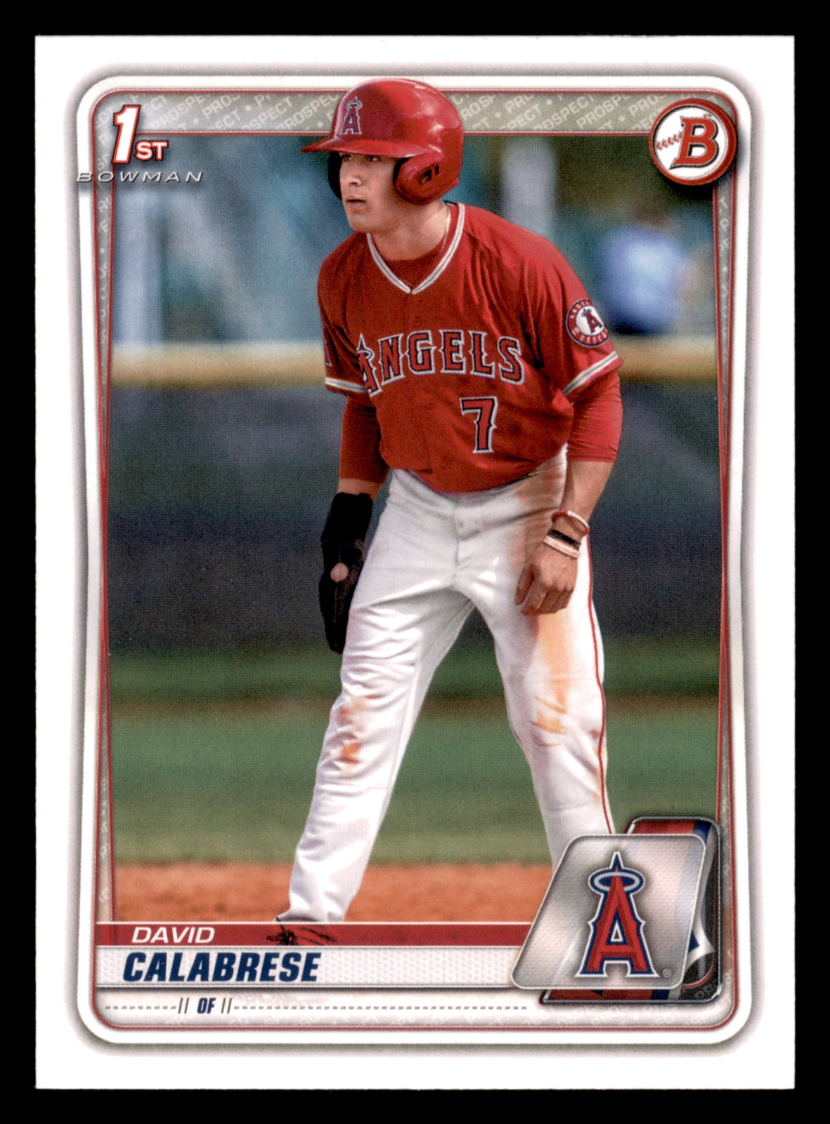 2020 Bowman Draft David Calabrese #BD-103 FBC Los Angeles Angels | eBay