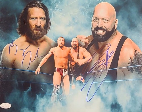 Big Show GIANT & Bryan Danielson AEW signed 11X14 photo JSA COA WWE ...