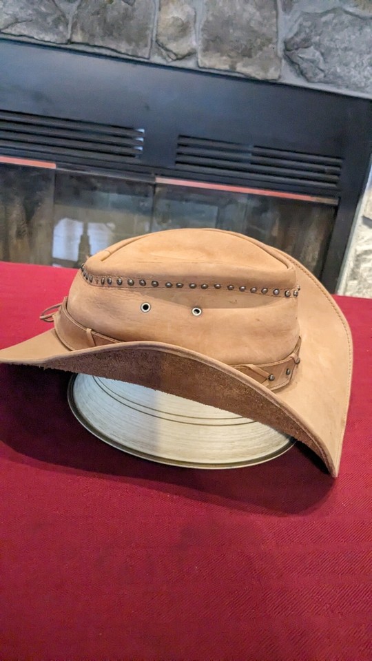 Bullhide Leather cowboy hat Size L | eBay