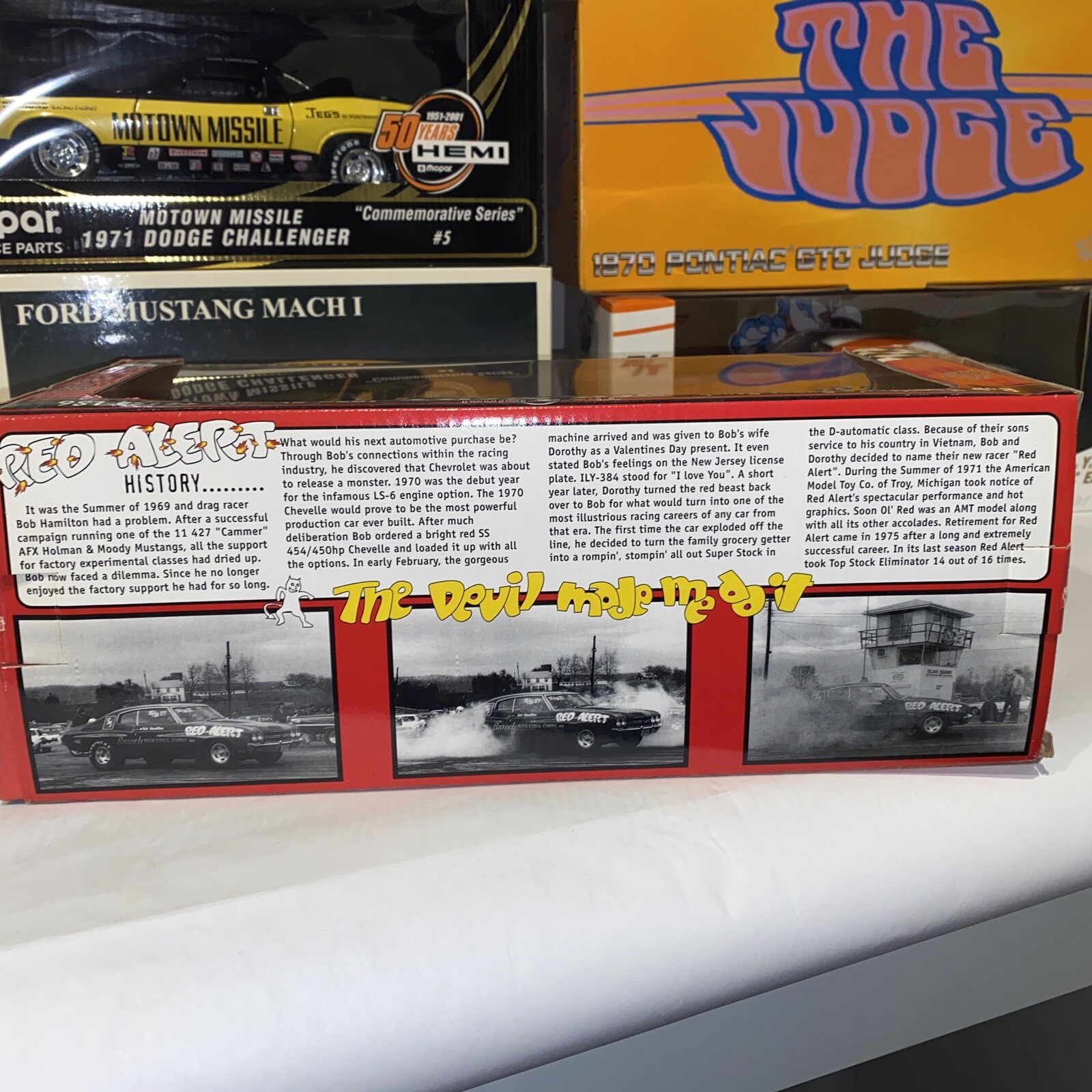 1970 Chevelle Red Alert Bob Hamilton-1/2500-1:18-Ertl American Muscle ...