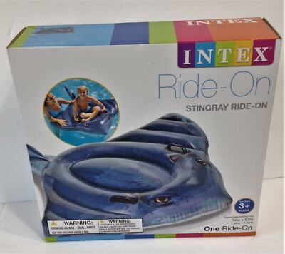 Intex Ride-On STINGRAY Pool Float NEW Large with Handles DURABLE ...