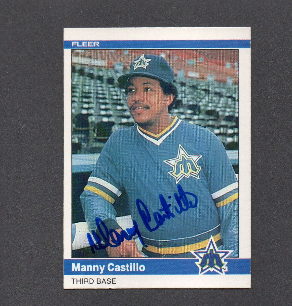 Manny Castillo Signed Autographed 1984 Fleer #607 Mariners | eBay