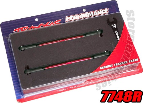 Traxxas X-MAXX Upgraded 157mm Toe link Tubes Red Anodized 7075-T6 ...